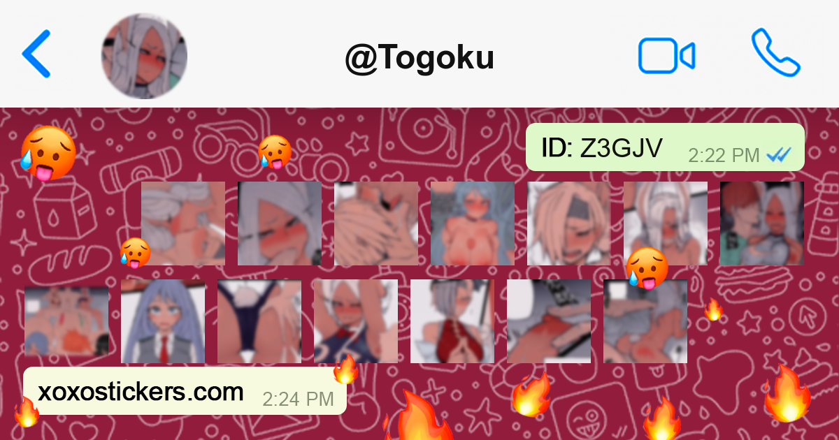 𝑴𝑖𝑟𝑘𝑜 @Togoku | WhatsApp ke liye anime stickers 18+ | XOXO Stickers