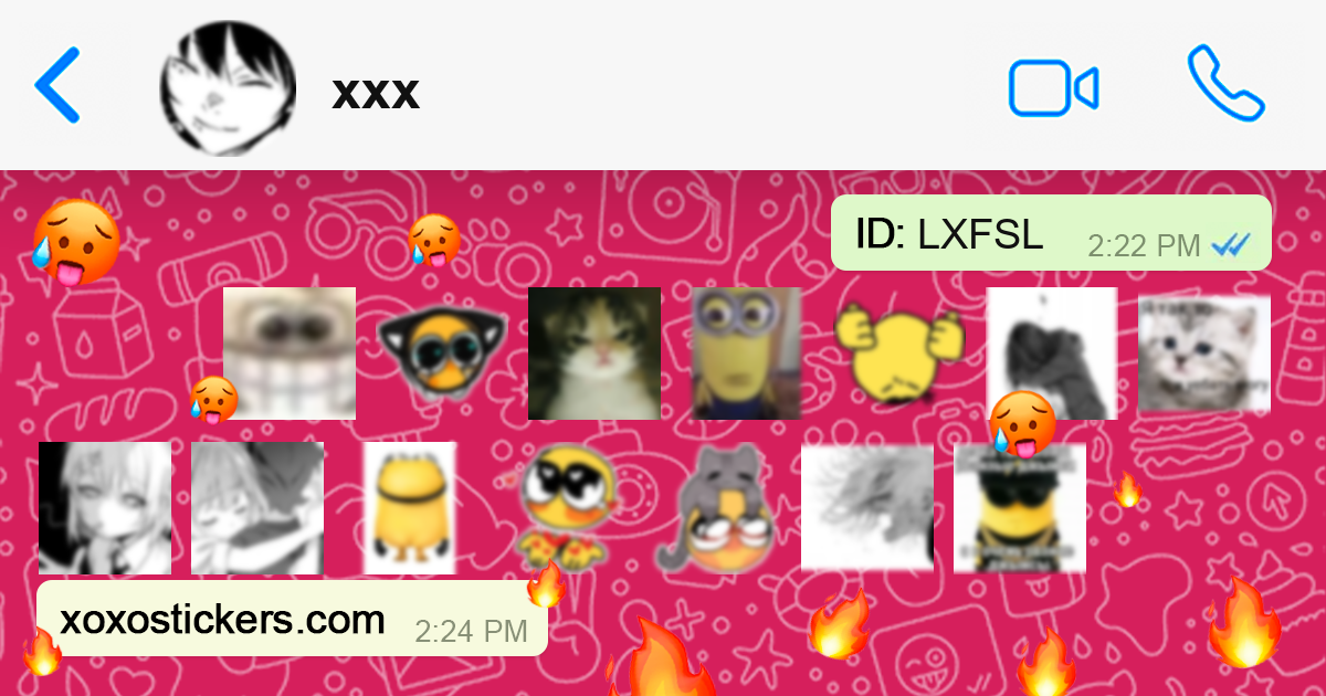 xxx | WhatsApp ke liye adult stickers 18+ | XOXO Stickers